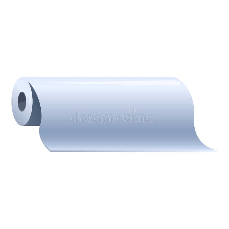 Vector Graphic of a Clean, White Rolled Paper on a Seamless Background ...