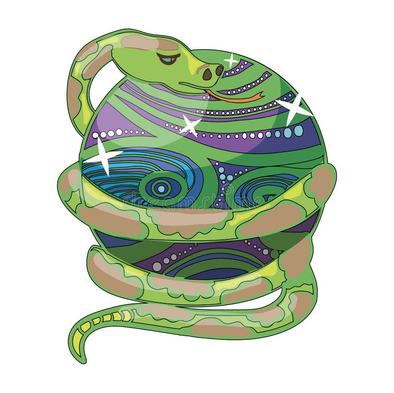 Snake Magic Ball Stock Illustrations – 305 Snake Magic Ball Stock ...