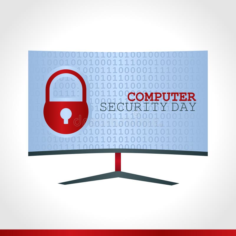 Vector Graphic of Computer Security Day Good for Computer Security Day ...