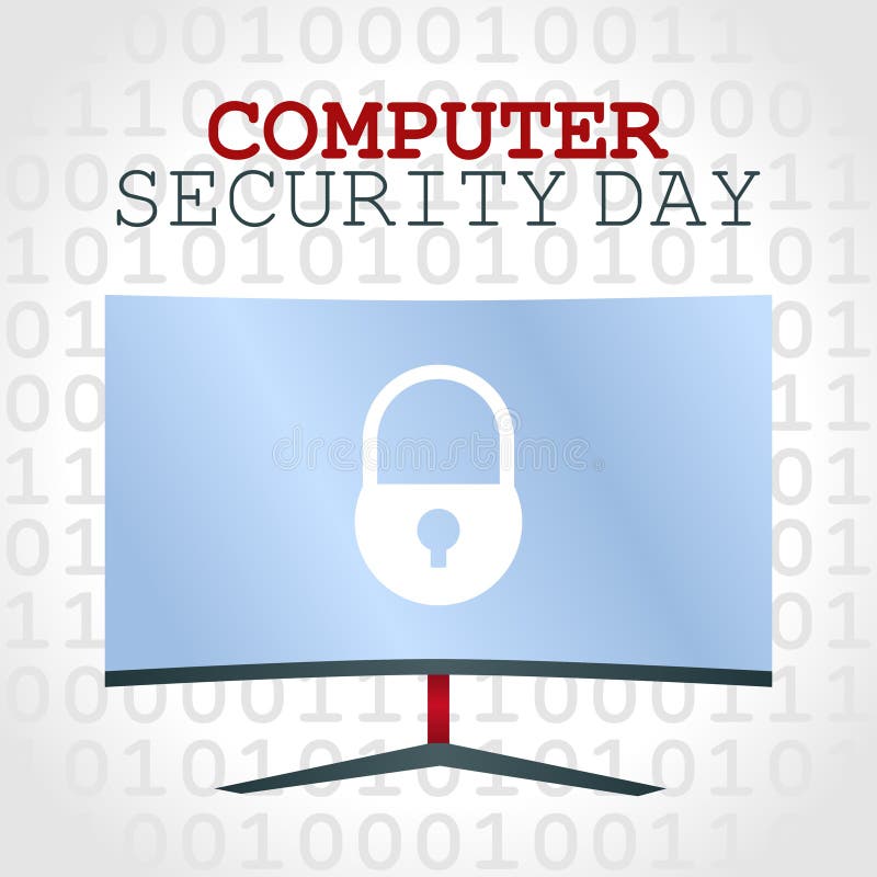 Vector Graphic of Computer Security Day Good for Computer Security Day ...
