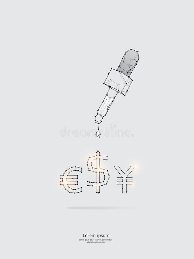 Vector Graphic Concept of Currency Stock Vector - Illustration of ...