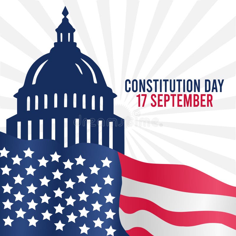 Constitution Day in USA Celebration. Greeting Banner Design with ...