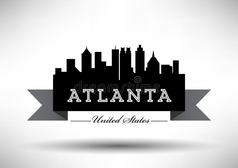 Vector Graphic Design of Atlanta City Skyline Stock Vector ...