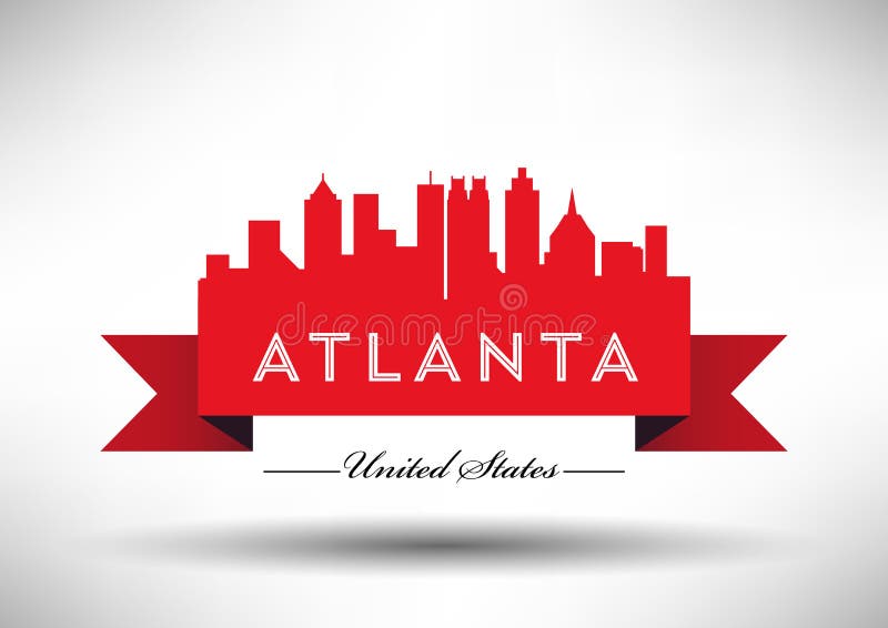 Vector Graphic Design of Atlanta City Skyline Stock Vector ...