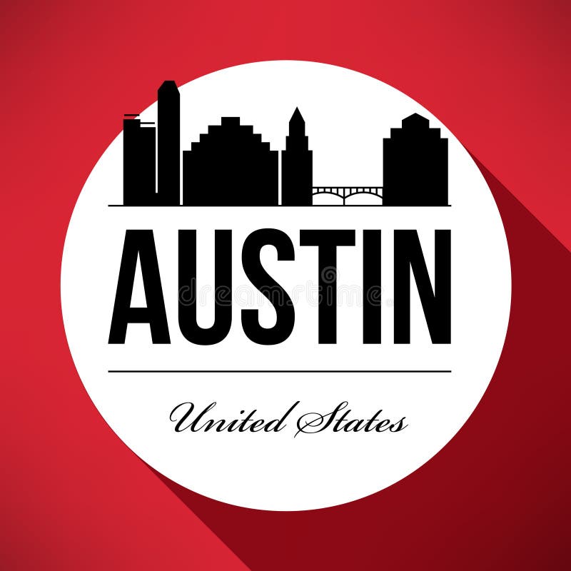 Vector Graphic Design of Austin City Skyline Stock Vector ...