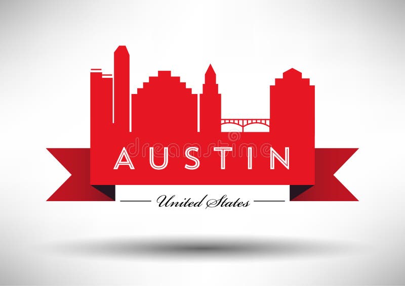 Vector Graphic Design of Austin City Skyline Stock Vector ...