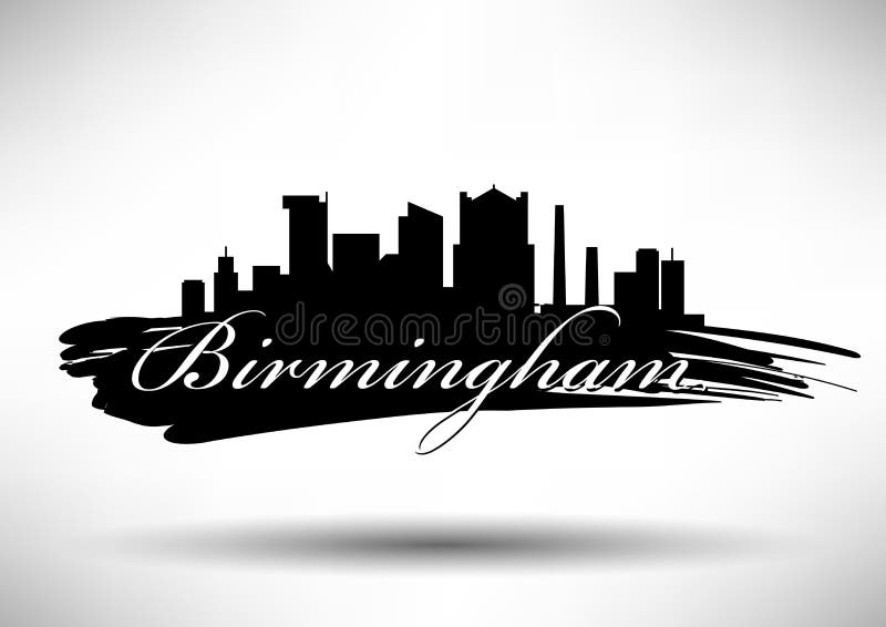 Vector Graphic Design of Birmingham City Skyline Stock Vector ...