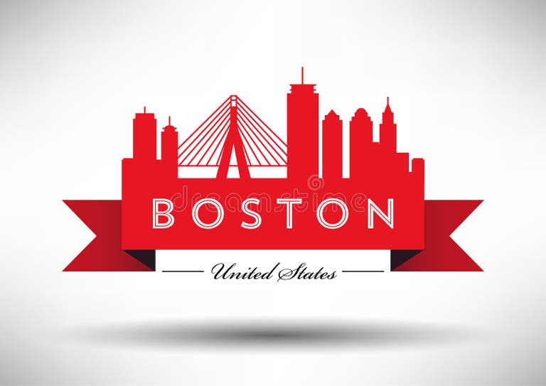 Vector Graphic Design of Boston City Skyline Stock Vector ...