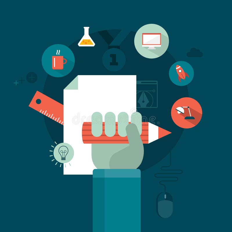 Vector Graphic Design Concept Illustration Stock Vector - Illustration ...