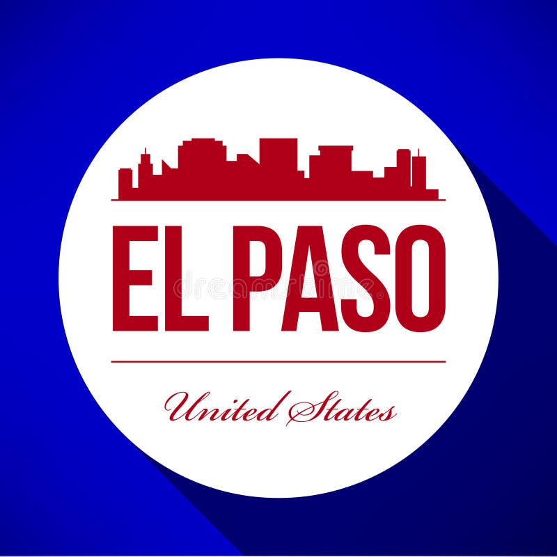 Vector Graphic Design of El Paso City Skyline Stock Vector ...