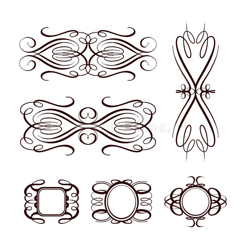 Vector Graphic Design Elements Set. Stock Vector - Illustration of ...