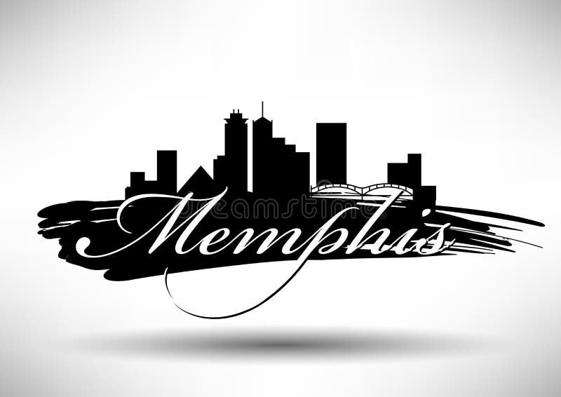 Vector Graphic Design of Memphis City Skyline Stock Vector ...