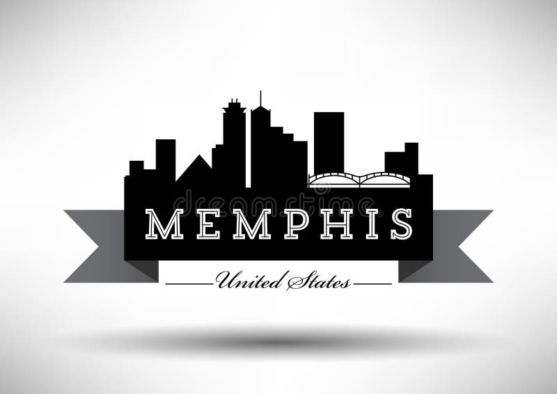 Vector Graphic Design of Memphis City Skyline Stock Vector ...