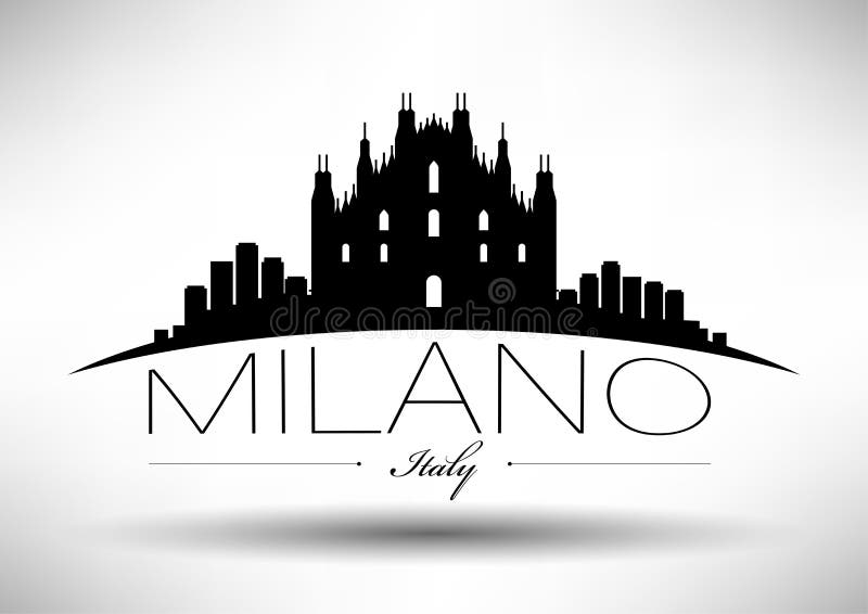 Vector Graphic Design of Milano City Skyline Stock Vector ...