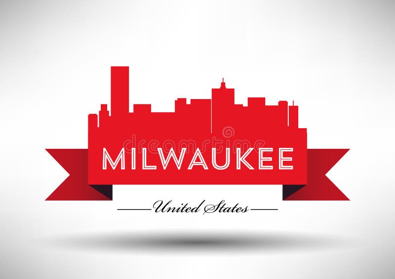 Vector Graphic Design of Milwaukee City Skyline Stock Vector ...