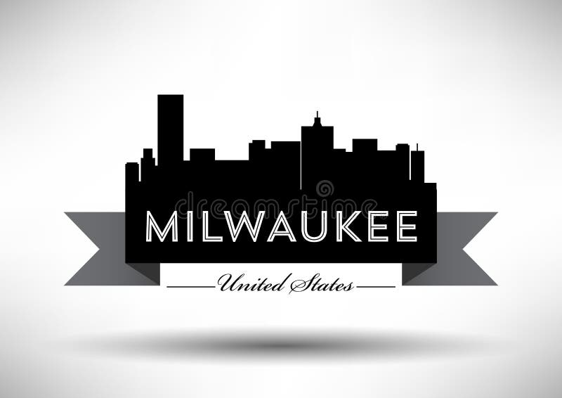 Vector Graphic Design of Milwaukee City Skyline Stock Vector ...