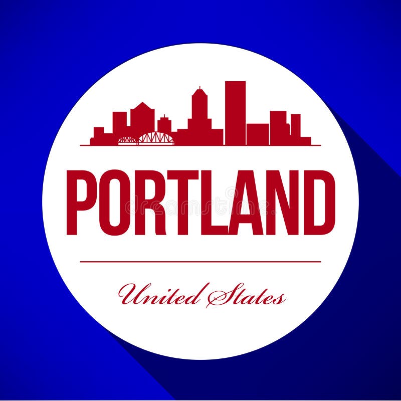 Vector Graphic Design of Portland City Skyline Stock Vector ...