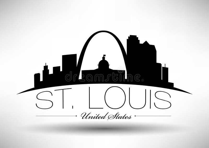 Vector Graphic Design of St. Louis City Skyline Stock Vector ...