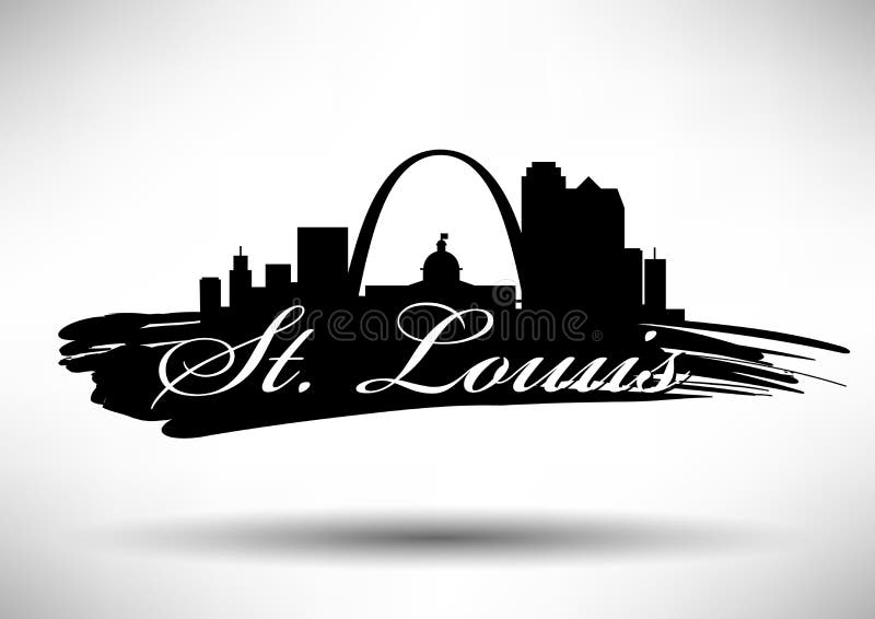 Vector Graphic Design of St. Louis City Skyline Stock Vector ...