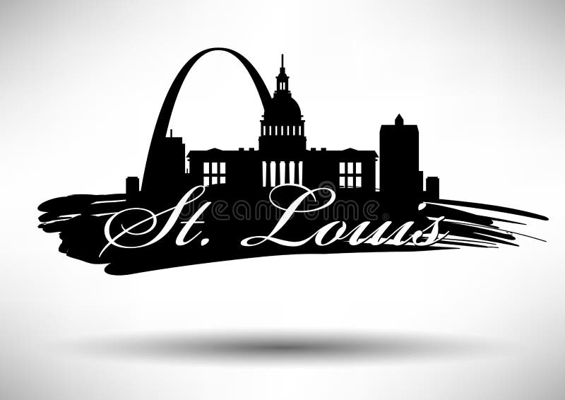Vector Graphic Design of St. Louis City Skyline Stock Vector ...