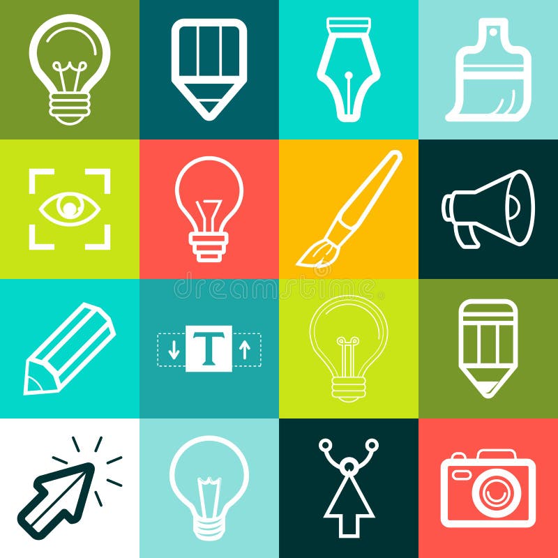 Vector Graphic Design Symbols and Signs Stock Vector - Illustration of ...