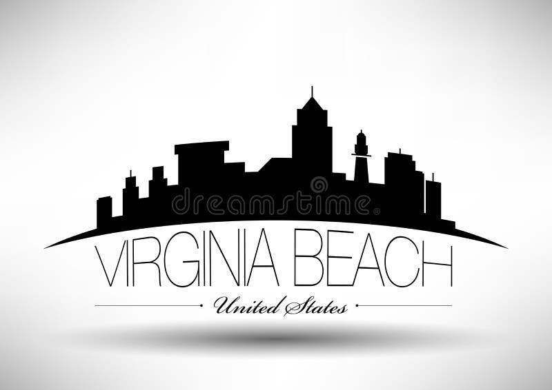 Vector Graphic Design of Virginia Beach City Skyline Stock Vector ...