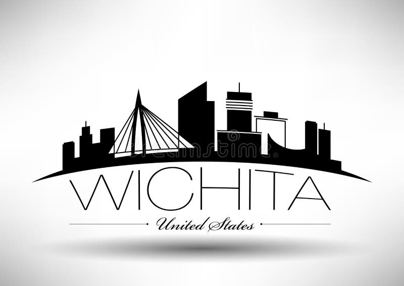 Vector Graphic Design of Wichita City Skyline Stock Vector ...