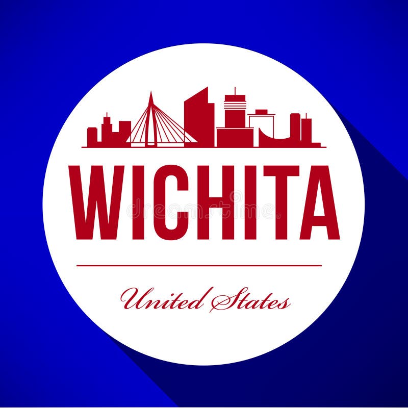Vector Graphic Design of Wichita City Skyline Stock Illustration ...