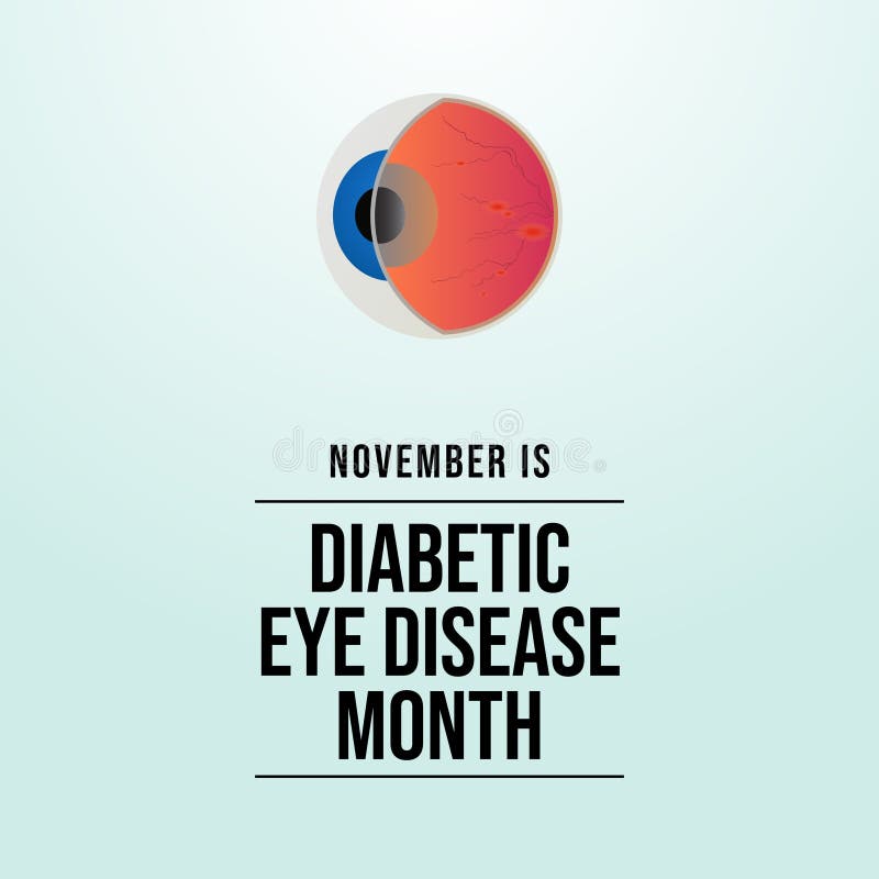 Vector Graphic of Diabetic Eye Disease Month Ideal for Diabetic Eye ...