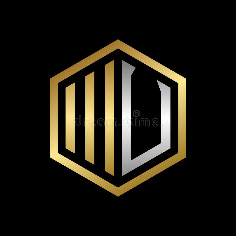 Vector Graphic Initials Letter IU Logo Design Template Stock Vector ...