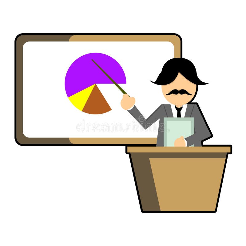 Vector Graphic Flat Design with Teacher Teaching Illustration Stock ...