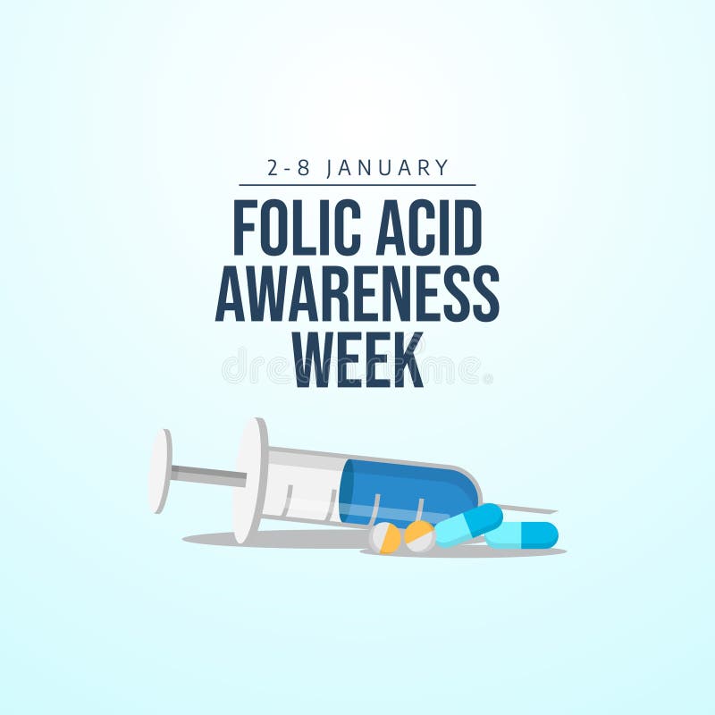 Vector Graphic of Folic Acid Awareness Week Ideal for Folic Acid ...
