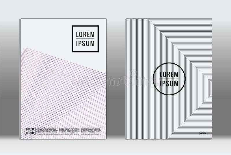 Vector Graphic Geometric Covers. Stock Vector - Illustration of bauhaus ...