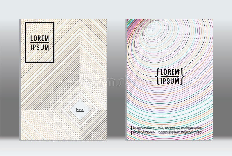 Vector Graphic Geometric Covers. Stock Vector - Illustration of blue ...