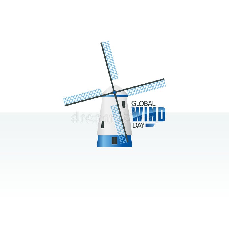 Vector Graphic of Global Wind Day Good for Global Wind Day Celebration ...