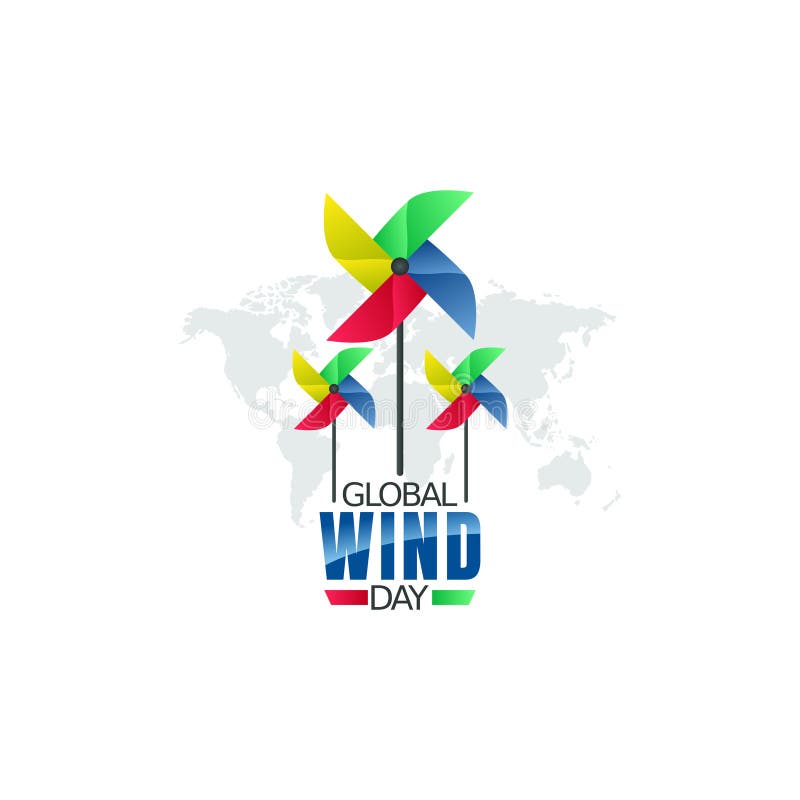 Vector Graphic of Global Wind Day Good for Global Wind Day Celebration ...
