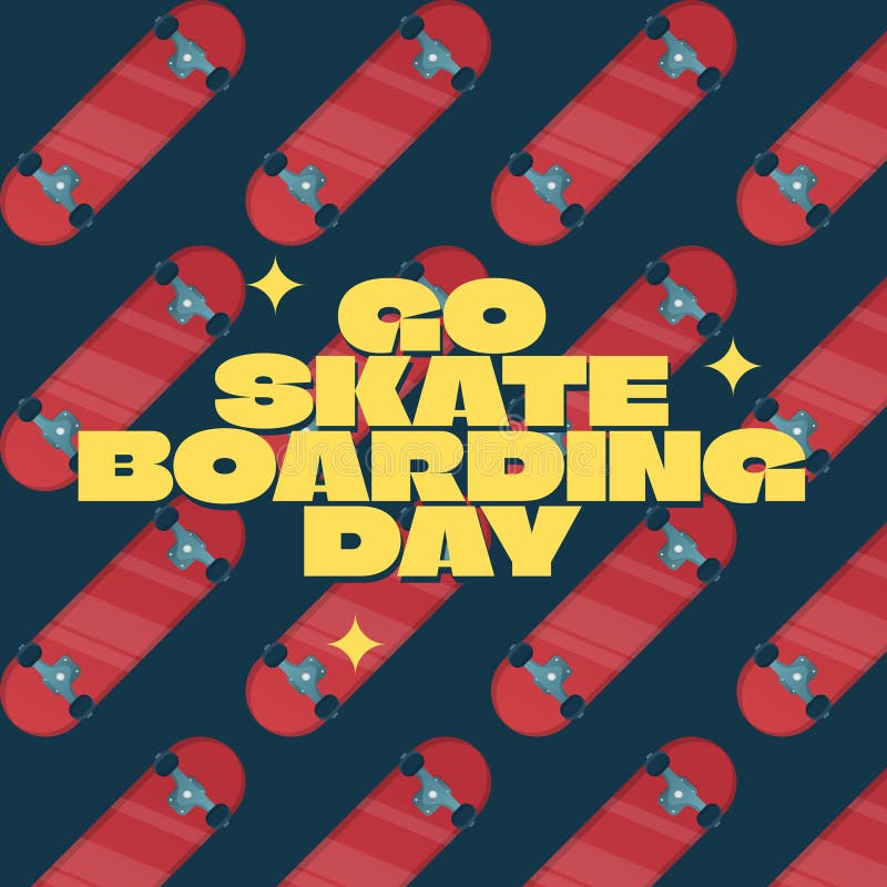 Vector Graphic of Go Skateboarding Day Good for Go Skateboarding Day ...
