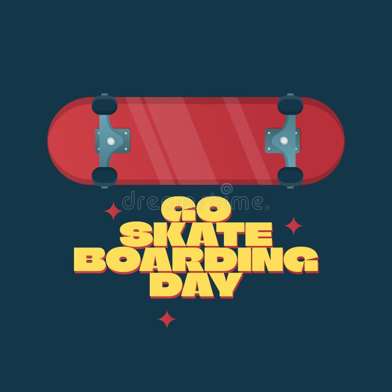 Vector Graphic of Go Skateboarding Day Good for Go Skateboarding Day ...