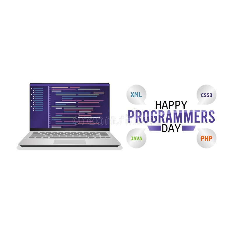 Vector Graphic Of Happy Programmers Day Stock Vector Illustration Of