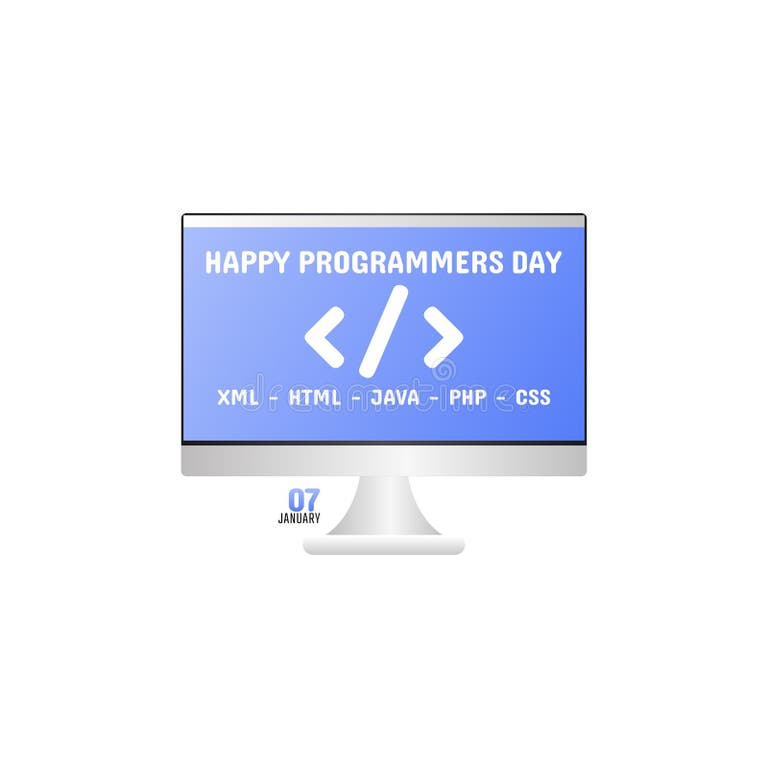 Vector Graphic of Happy Programmers Day Stock Vector - Illustration of ...
