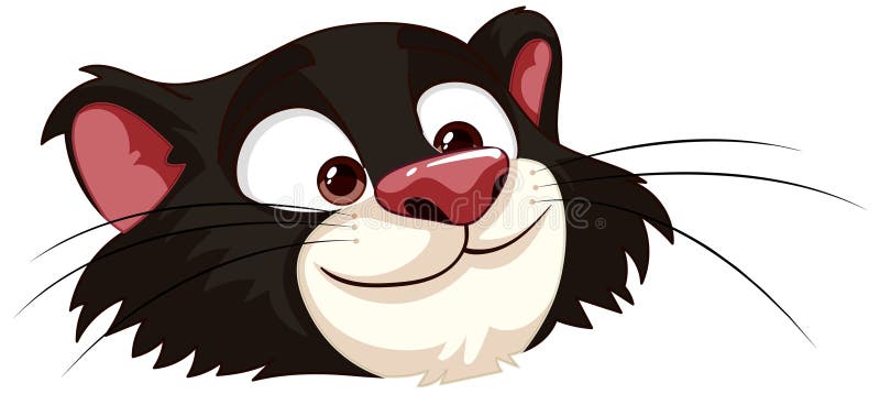 A Happy, Smiling Tiger Face Stock Vector - Illustration of face, charm ...