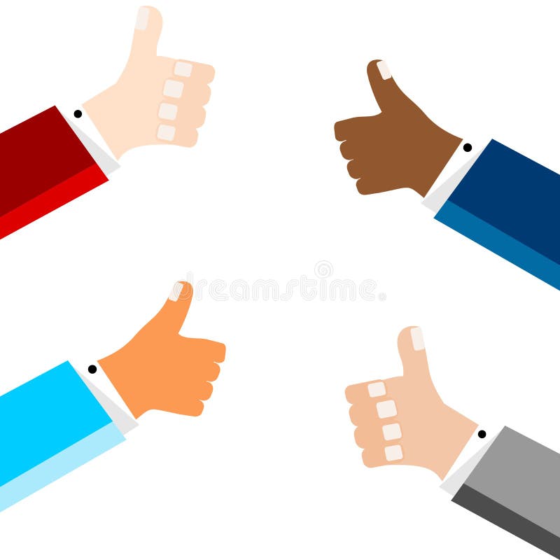 A Businessman Who Points His Thumb Up or that he Likes Something. Stock ...