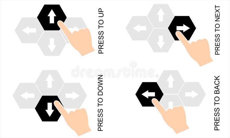 Hand Pressing Down Stock Illustrations – 97 Hand Pressing Down Stock ...