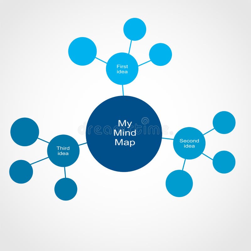 Abstract of My Mind Map Infographic. Stock Vector - Illustration of ...
