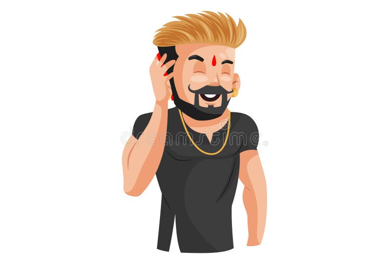 Vector Graphic Illustration of Rajput Boy Stock Vector - Illustration ...