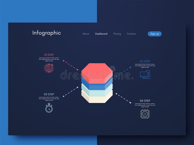 Vector Graphic Infographics. Template for Creating Mobile Applications ...