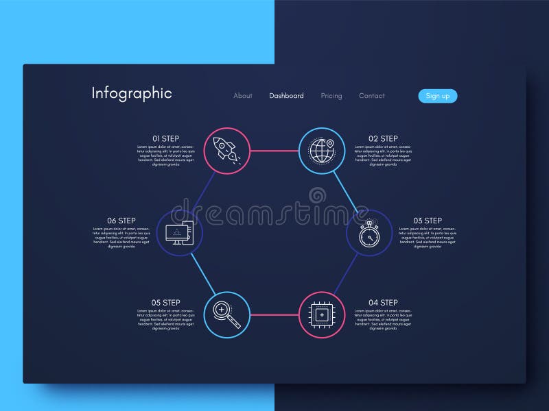 Vector Graphic Infographics. Template for Creating Mobile Applications ...