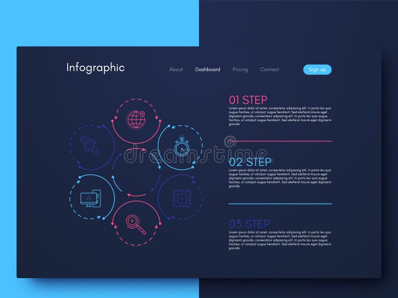 Vector Graphic Infographics. Template for Creating Mobile Applications ...