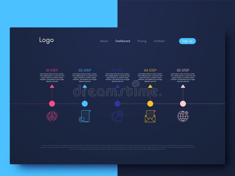 Vector Graphic Infographics. Template for Creating Mobile Applications ...