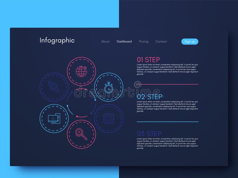 Vector Graphic Infographics. Template for Creating Mobile Applications ...